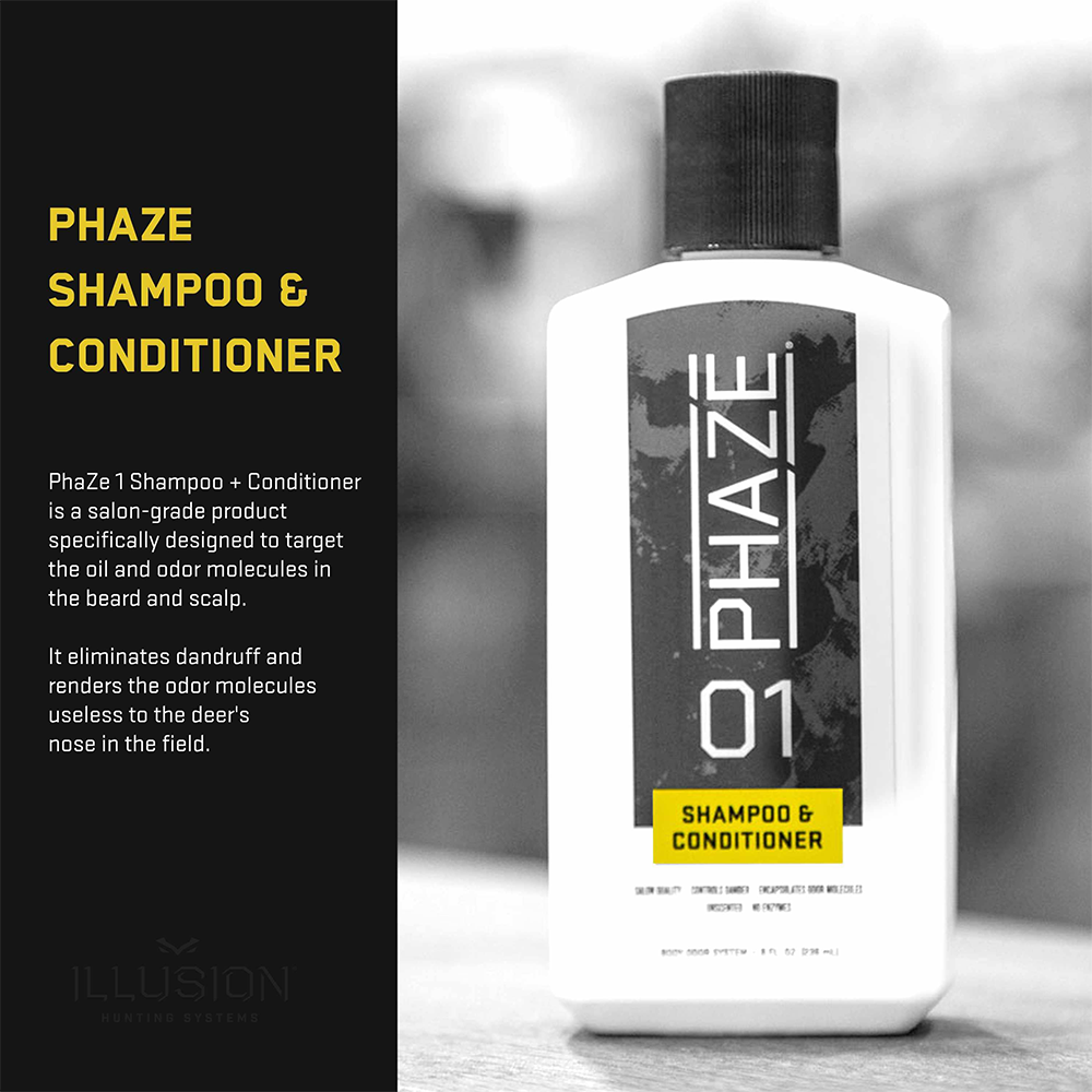 PhaZe 1 Scent Free Hunting Shampoo & Conditioner - Illusion Outdoor Systems